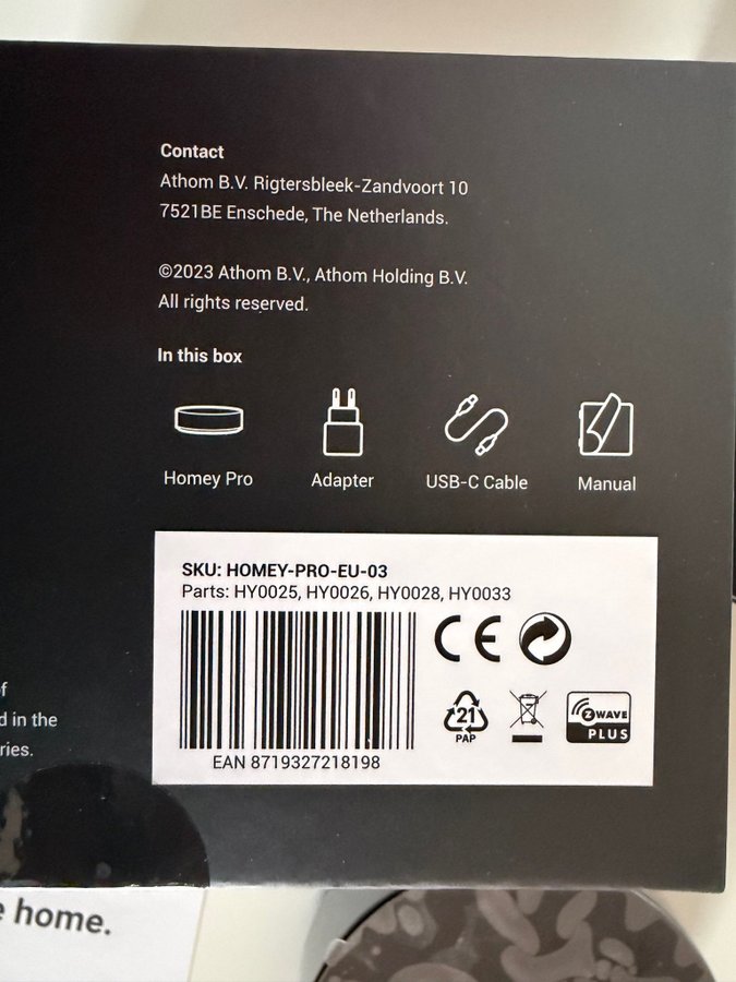Athom Homey Pro (Early 2023) Smart Hem Hub | Köp på Tradera (735268950)