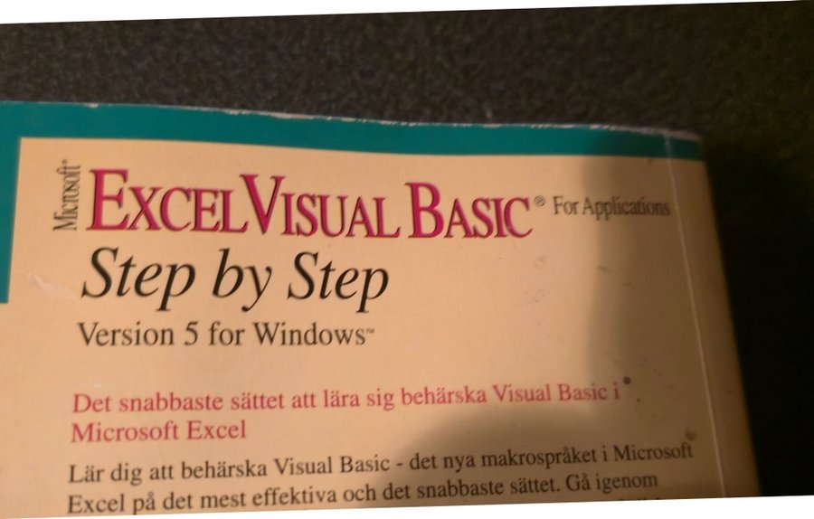Excel Visual Basic Step by Step Version 5 för W.. | Köp på Tradera ...
