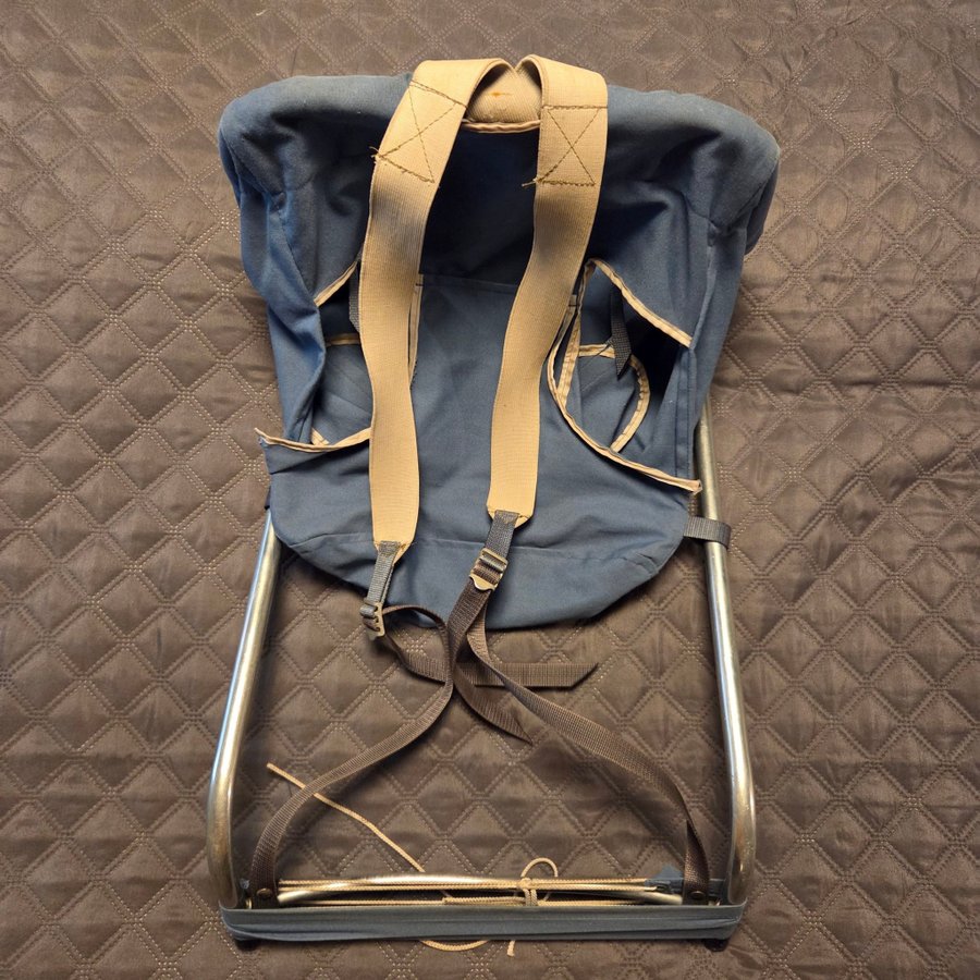 Vintage Fjällräven retro blå bärstol för barn | Köp på Tradera (732884556)