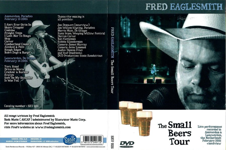 Fred Eaglesmith - The Small Beers Tour DVD | Köp på Tradera (711542651)