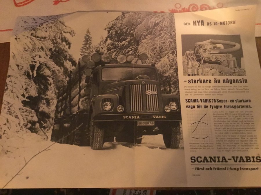 Scania-Vabis Reklamblad | Köp på Tradera (708445570)