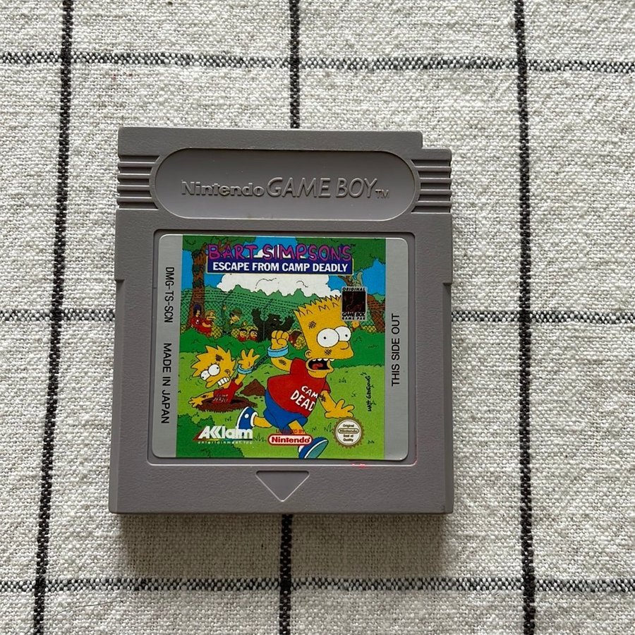 Bart Simpsons Escape From Camp Deadly - Game Boy | Köp på Tradera ...