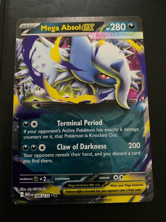 Mega Absol EX 086/132 Mega Evolution - Double R.. | Köp på Tradera ...