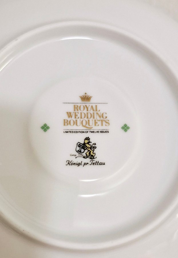 Retro set kopp med fat Royal Wedding Bouquets F.. | Köp på Tradera ...