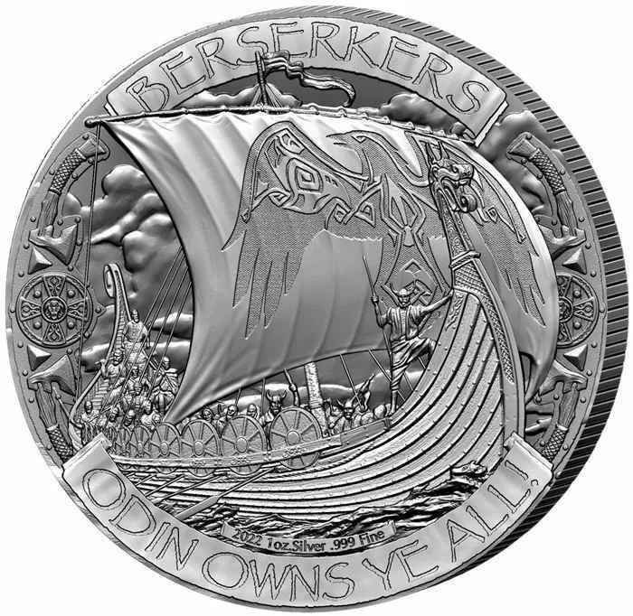 USA Viking Ragnar Lodbrok Valhalla . Silver .999 | Köp på Tradera ...