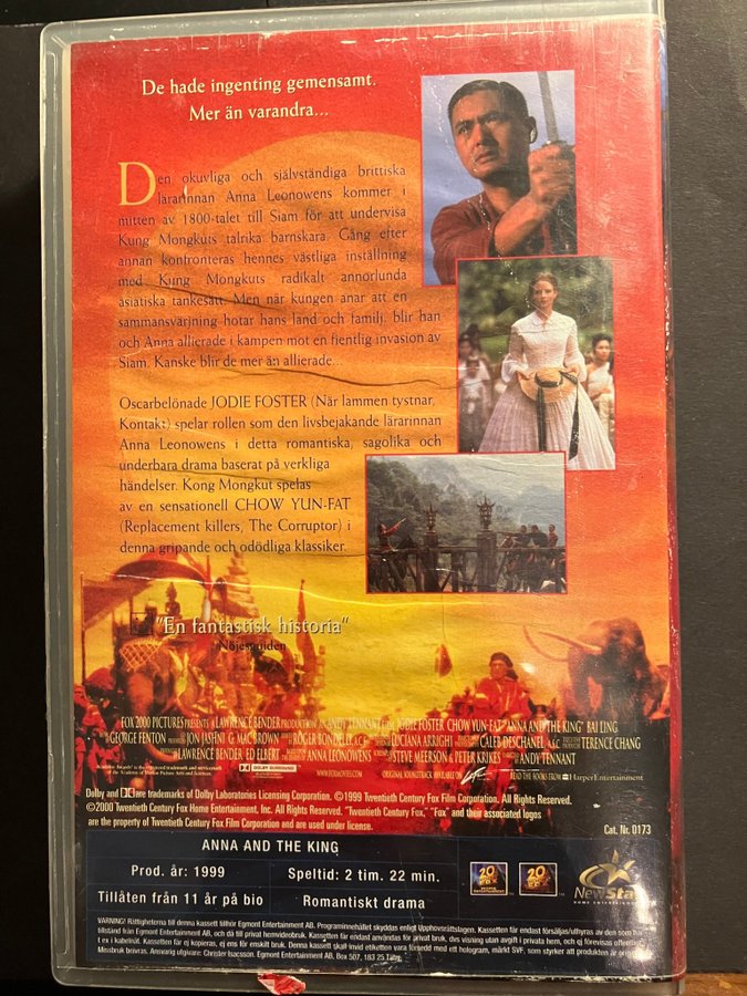 Anna och Kungen VHS | Köp på Tradera (713804252)