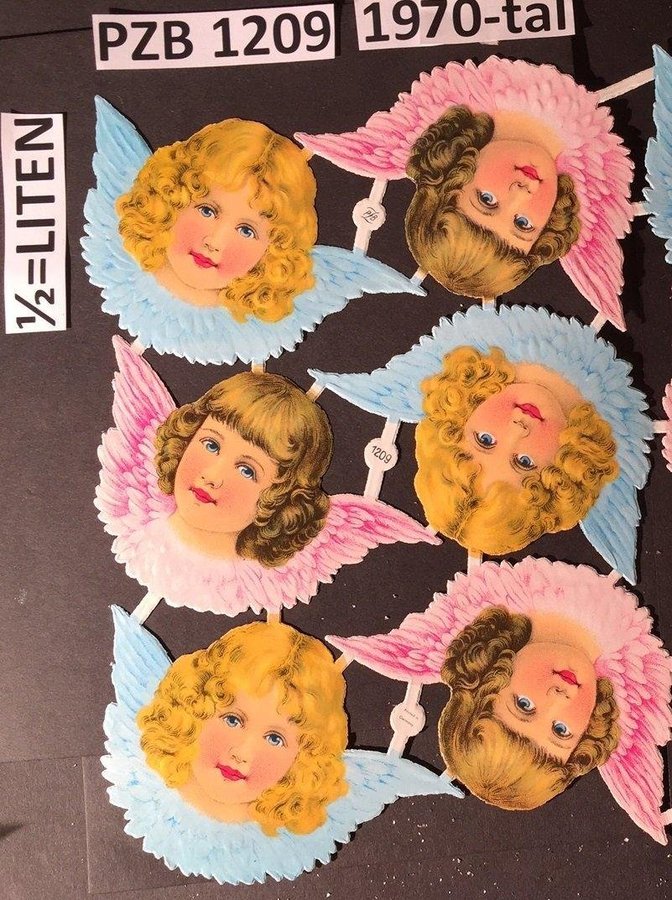 PZB 1209 ½: 6 serafer, änglar. GAMMAL LITEN kar.. | Köp på Tradera ...