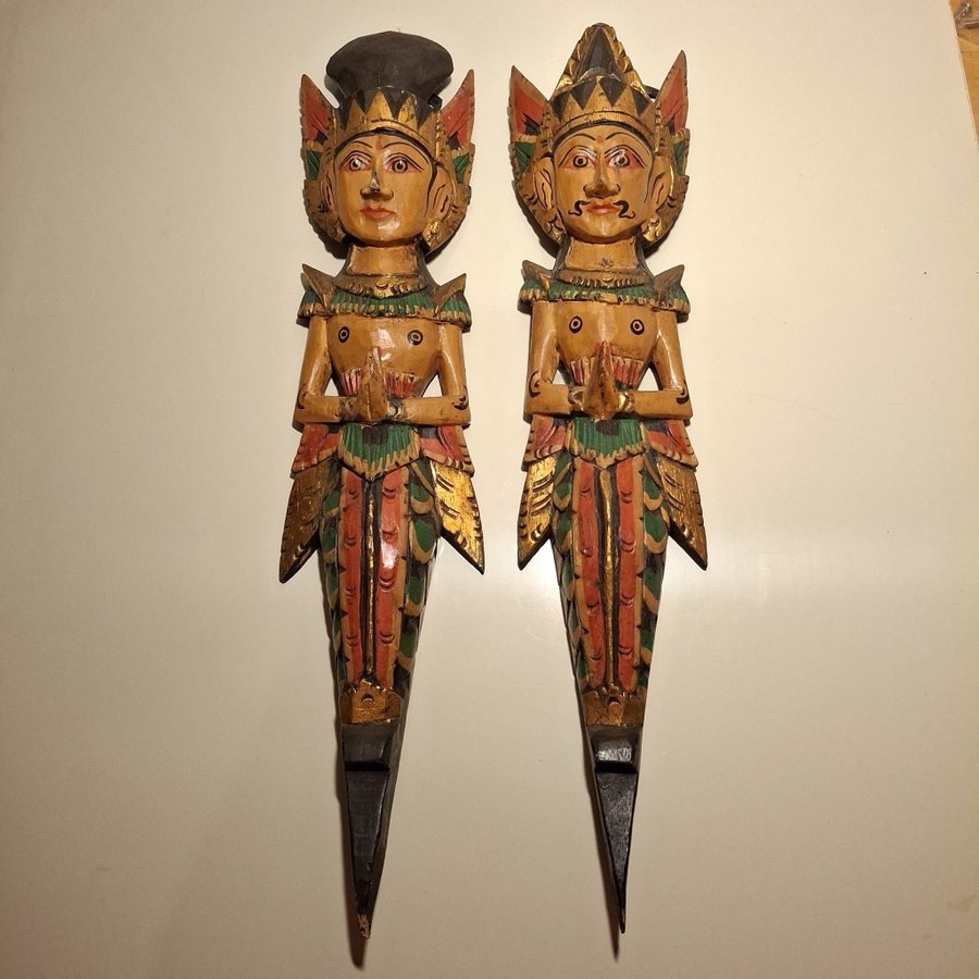 Rama & Sita Bali träfigurer / Wood carvings fro.. | Köp på Tradera ...