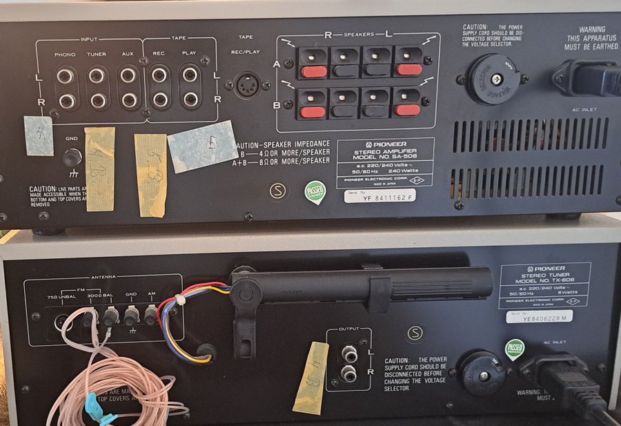 Pioneer SA-506 Stereoförstärkare och TX-606 Ste.. | Köp på Tradera ...