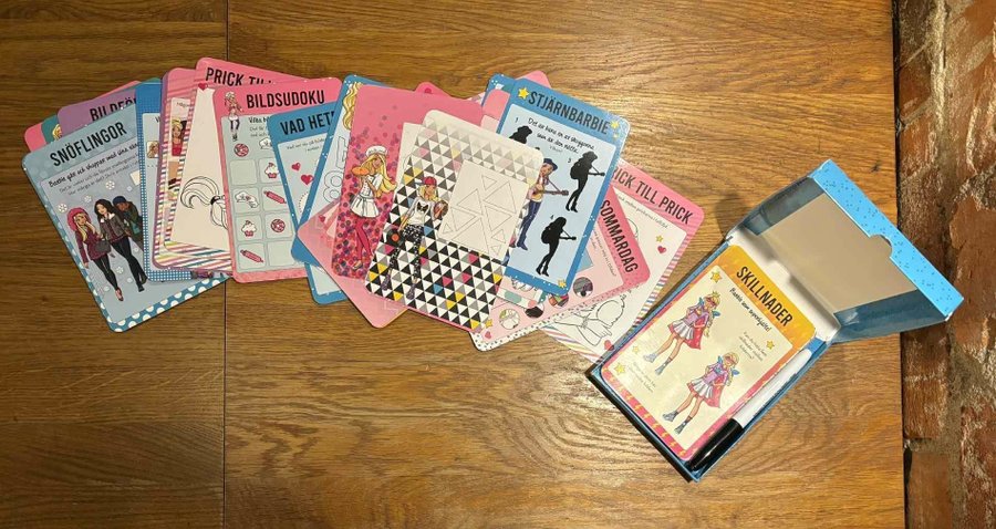BARBIE LEK- OCH LÄR BOX PYSSEL PYSSLA MED 50 ST.. | Köp på Tradera ...