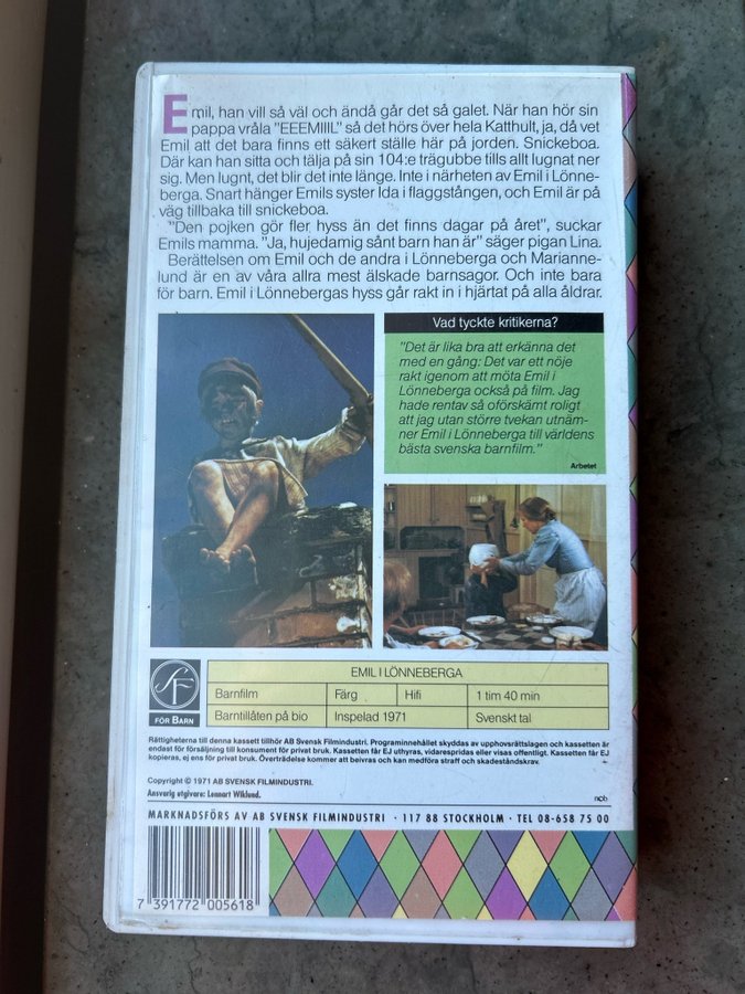Emil i Lönneberga - Köpkassett VHS | Köp på Tradera (697941210)
