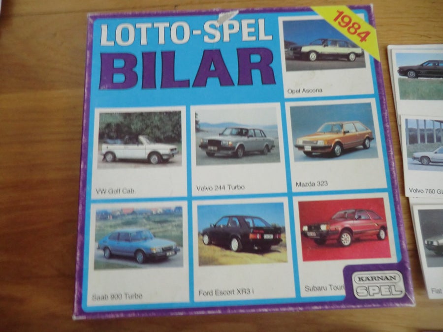 lotto-spel bilar 1984 bra fint skick bilspel kä.. | Köp på Tradera ...