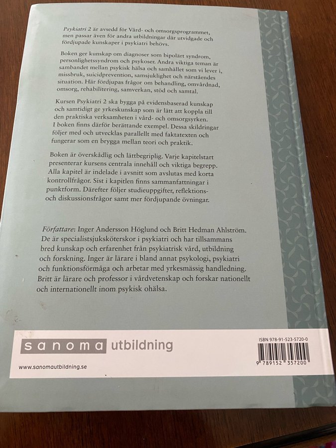 Psykiatri 2 av Inger Andersson Höglund och Brit.. | Köp på Tradera (686717149)