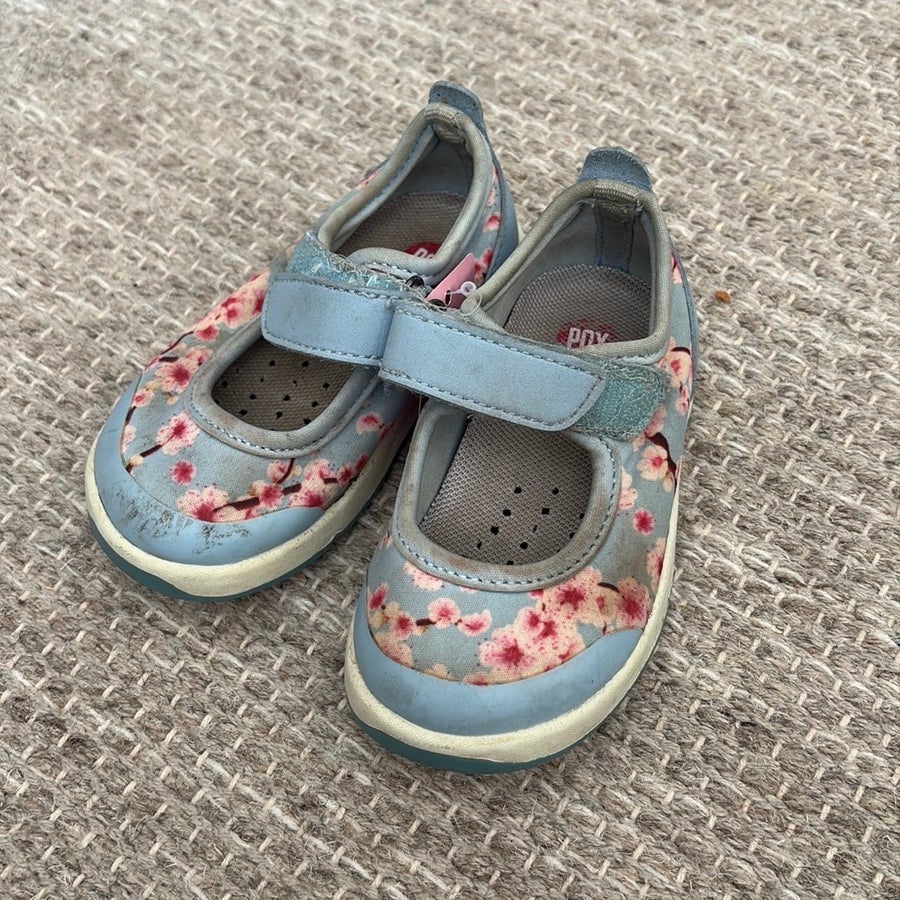 POX Ballerina skor, Blå med blommor storlek 21 | Köp på Tradera (737047602)