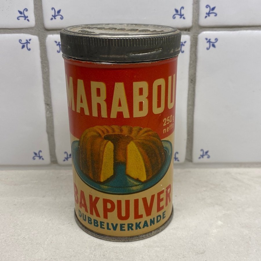 Marabou Bakpulver Burk | Köp på Tradera (733418299)