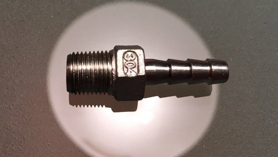 Rostfri slangkoppling 1/8 NPT | Köp på Tradera (711927826)