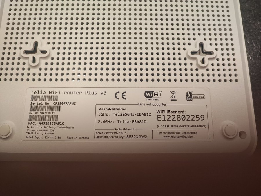 Telia Wifi-router Plus v3 | Köp på Tradera (709704122)