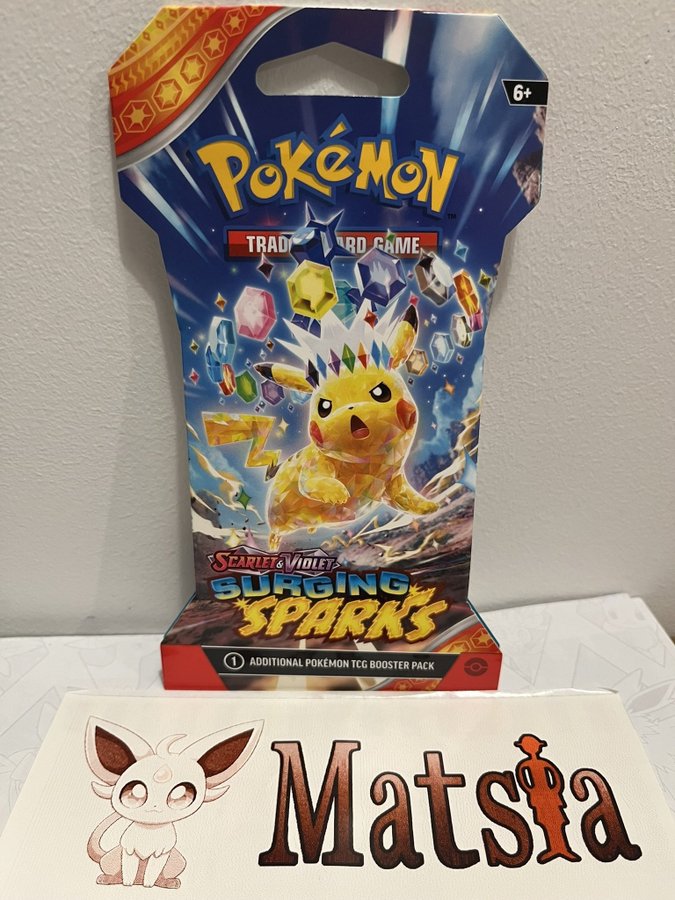 Surging Sparks: Sleeved Booster Pack - Pokémon .. | Köp på Tradera ...