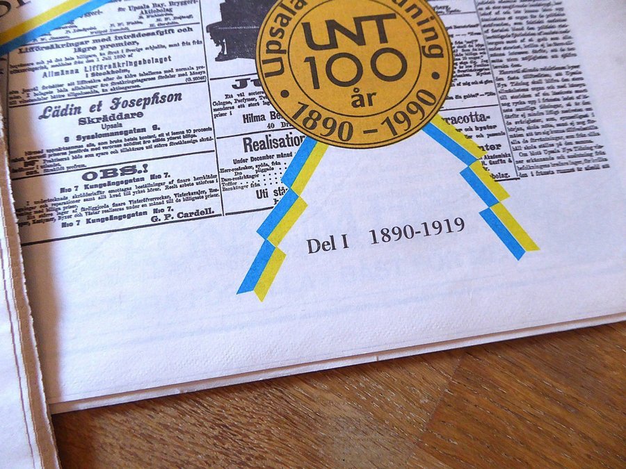 Uppsala Nya Tidning 100 år Jubileumsutgåvor TRY.. | Köp på Tradera ...
