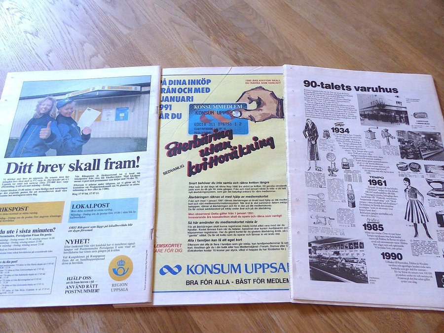 Uppsala Nya Tidning 100 år Jubileumsutgåvor TRY.. | Köp på Tradera ...