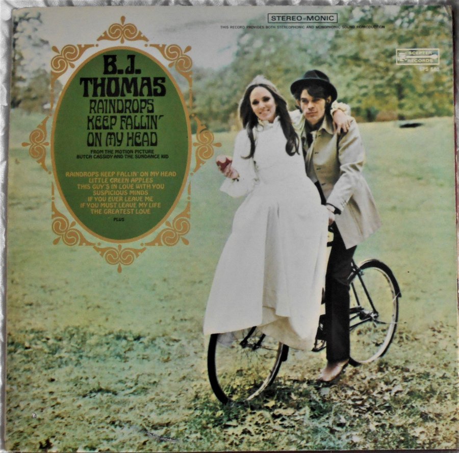 LP - B.J. Thomas - Raindrops Keep Fallin' On My.. | Köp på Tradera ...