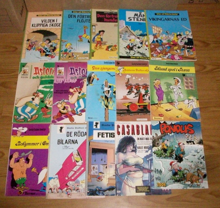 Se produkter som liknar Serietidningar: Asterix, Luck.. på Tradera ...