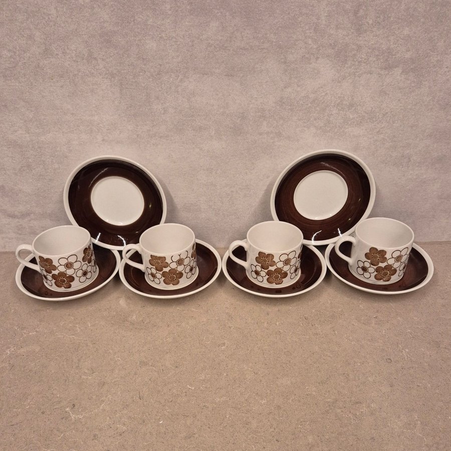 Rörstrand "Anemon" Koppar & Fat / Kaffeservis -.. | Köp på Tradera ...