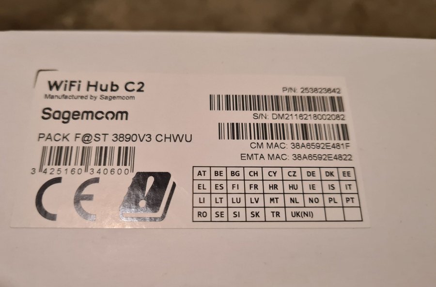 Router Sagemcom Wifi Hub C2 Trådlös Router | Köp på Tradera (634182600)