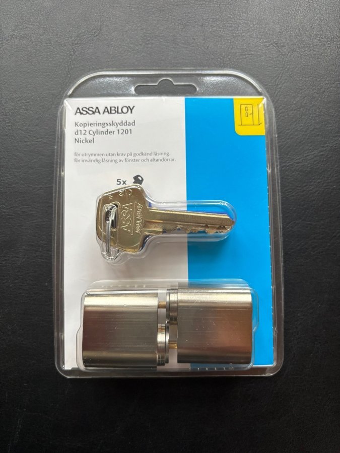 ASSA ABLOY Kopieringsskyddad d12 Cylinder 1201 .. | Köp på Tradera (691381623)