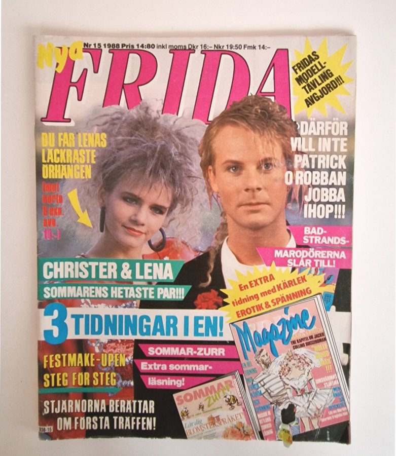 Frida tidning nr 15 1988 - Michael J Fox, Lena .. | Köp på Tradera ...