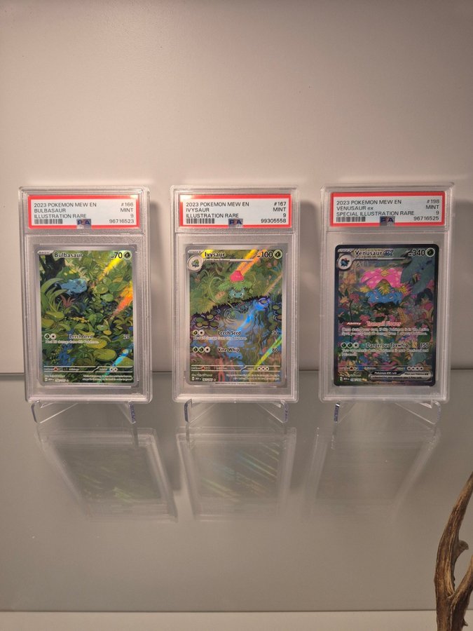 PSA 9 Mint - Mew EN Bulbasaur Ivysaur och Venus.. | Köp på Tradera ...