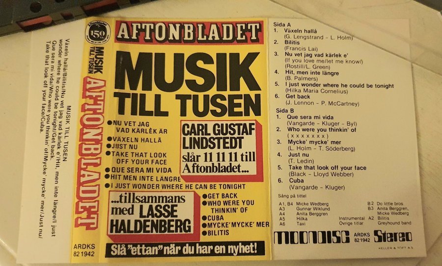 Kassettband: Aftonbladets "Musik till tusen" + .. | Köp på Tradera ...