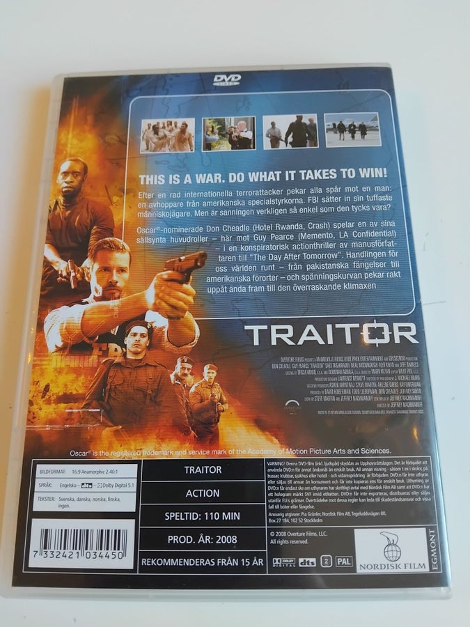 Traitor - DVD med Don Cheadle och Guy Pearce | Köp på Tradera (715459449)