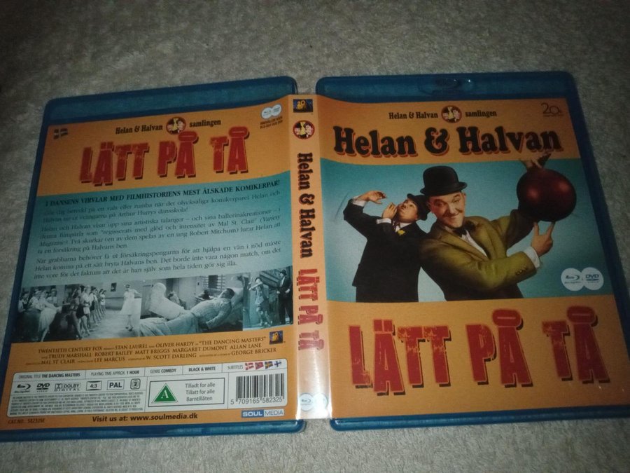 Helan och Halvan - Lätt på tå (Blu-ray + DVD) -.. | Köp på Tradera (606536583)