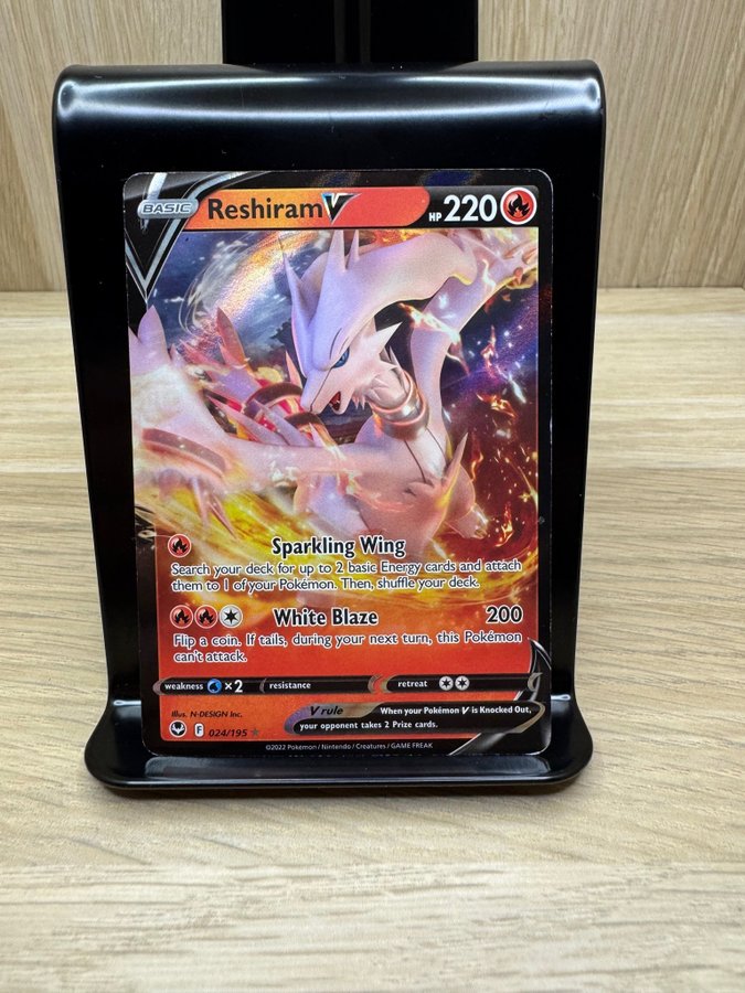 Reshiram V 24/195 Silver Tempest Pokemonkort | Köp på Tradera (734286067)