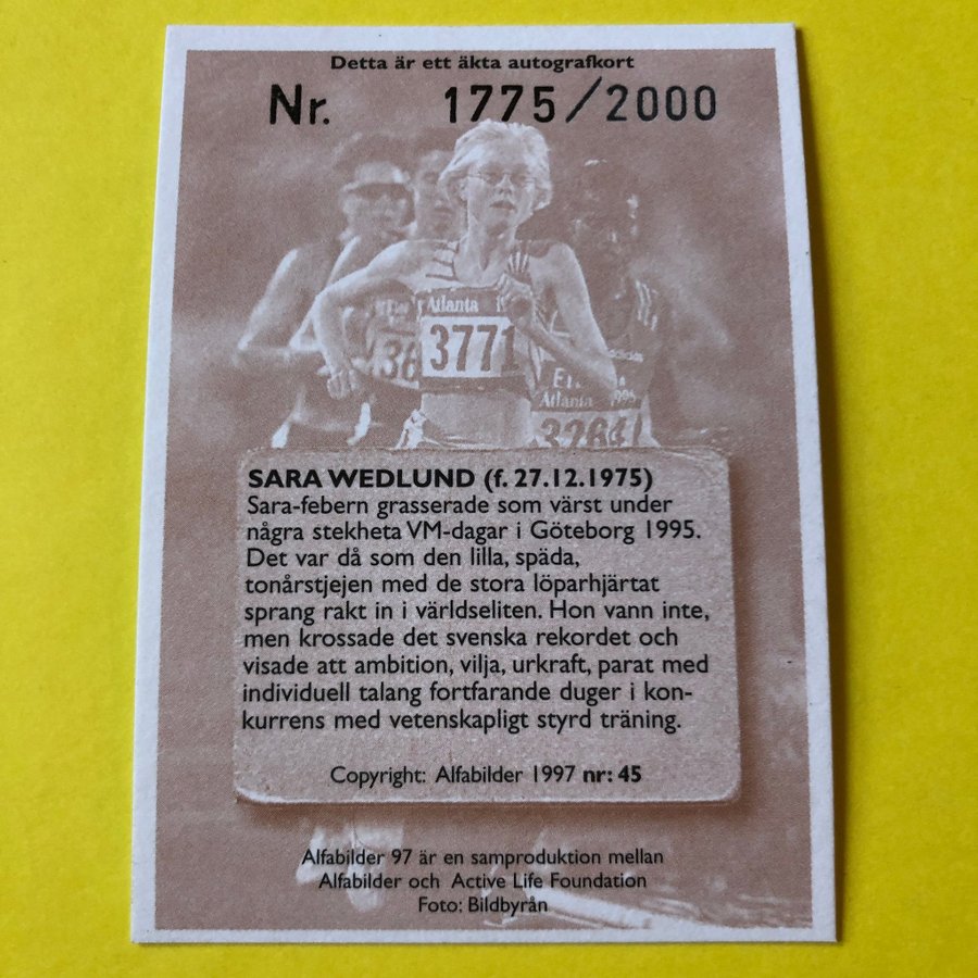 Sara Wedlund Alfabilder 1997 | Köp på Tradera (611380085) Sara Wedlund Alfabilder 1997 | Köp på Tradera (611380085)