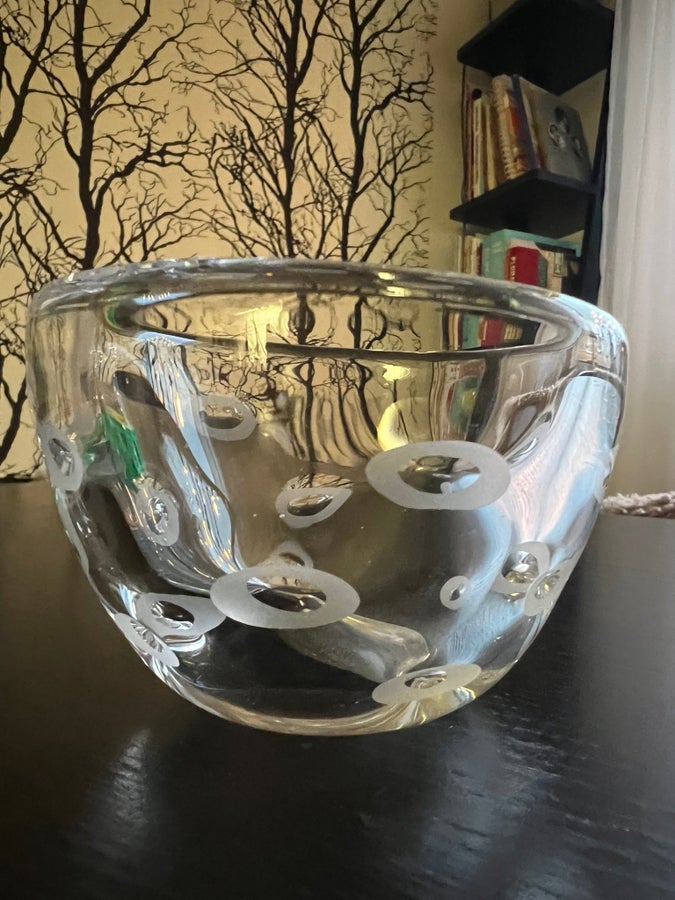 Vacker skål i glas av Ingeborg Lundin, Orrefors | Köp på Tradera ...