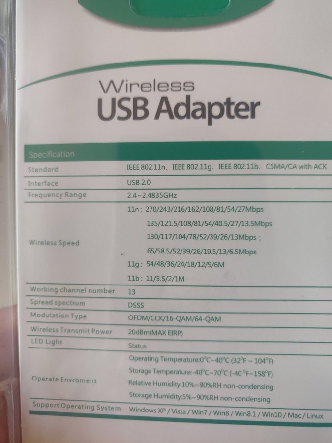 Se produkter som liknar USB WIFI adapter dongle 300 M.. på Tradera ...