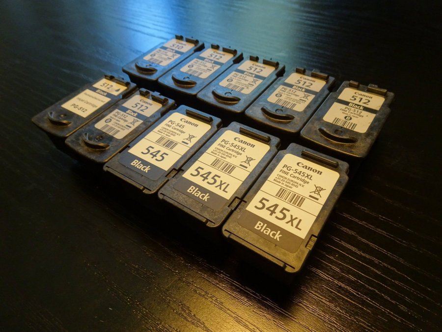 10 stycken tomma bläckpatroner PG-510, PG-512, .. | Köp på Tradera ...