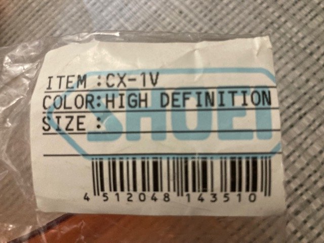 Shoei CX-1V Visir High Definition Orange XR-100.. | Köp på Tradera ...