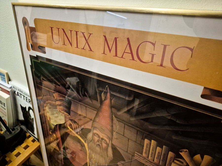 UNIX Magic – Gary Overacre – signerad & inramad.. | Köp på Tradera ...