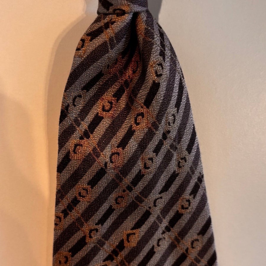 Silk vintage Flerfärgad slips | Köp på Tradera (736885625)