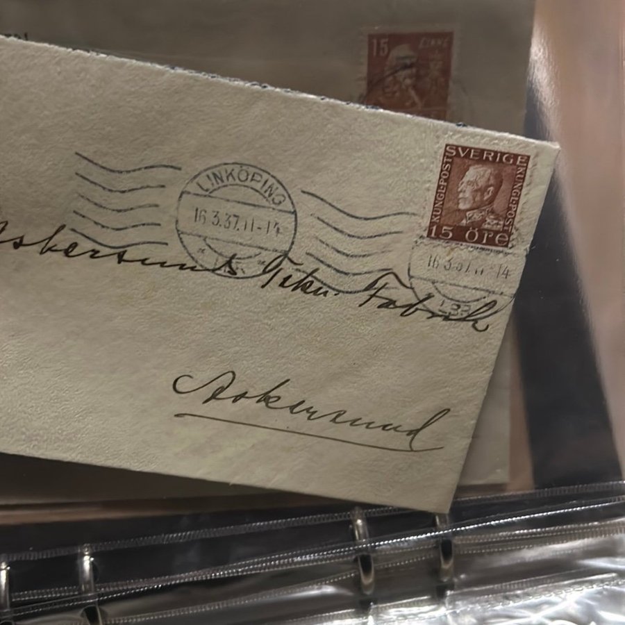 Gamla brev m frimärken och stämplar | Köp på Tradera (656985019)