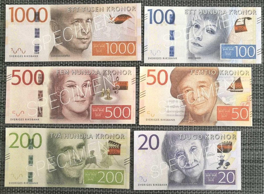 Se produkter som liknar 6 st "specimen" sedlar 1000, .. på Tradera (611596562)
