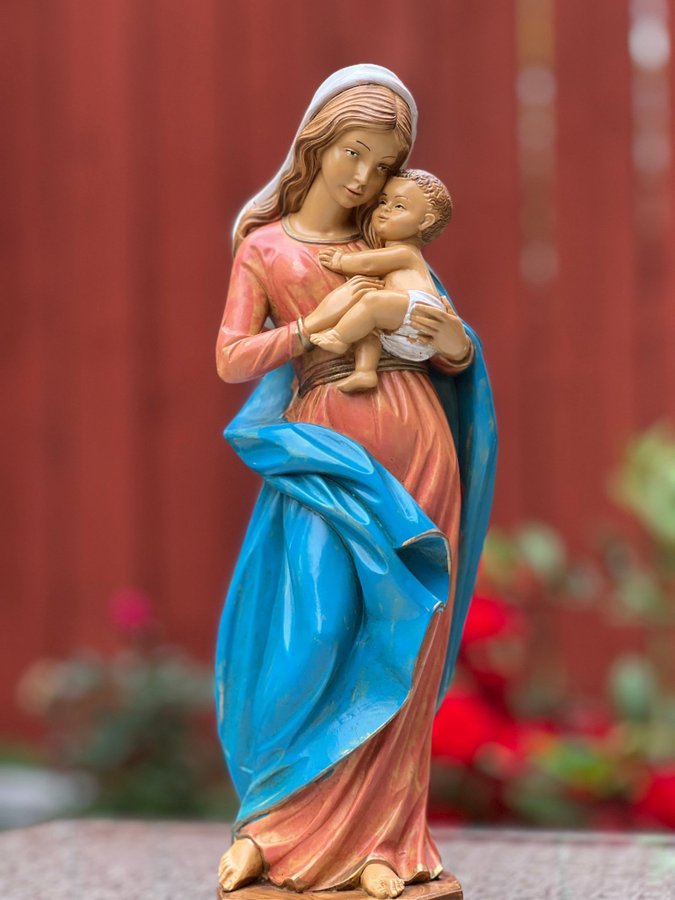 Madonna och barn statyett,vintage | Köp på Tradera (707739106)