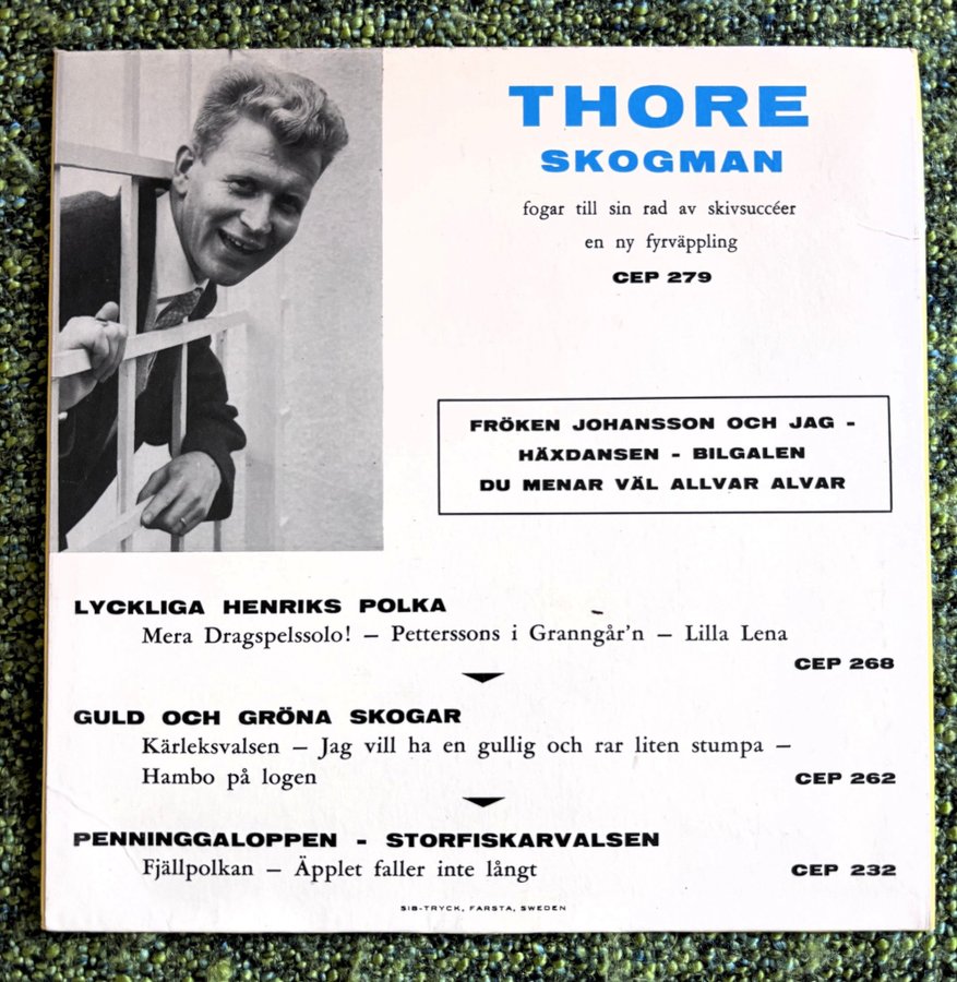 Thore Skogman - EP - NM Fröken Johansson och ja.. | Köp på Tradera ...