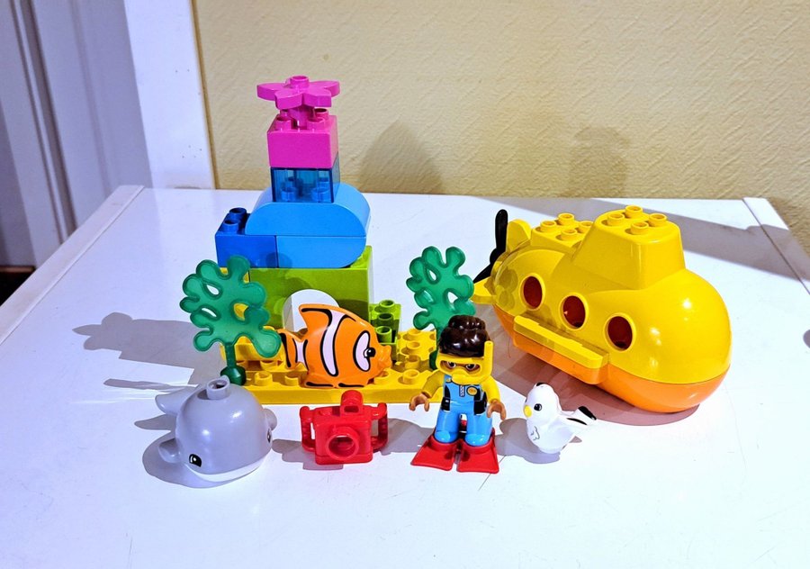 Lego duplo ubåt dykare val fiskar fågel vatten .. | Köp på Tradera ...