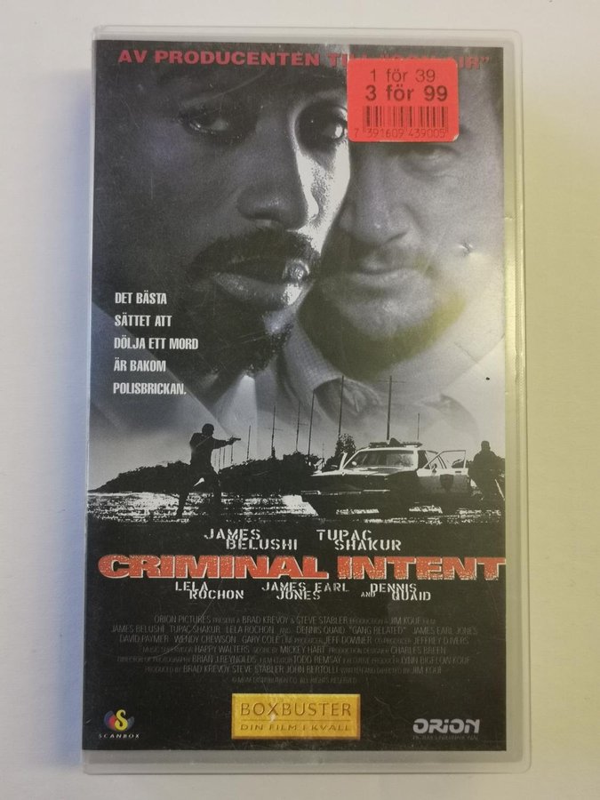 Se produkter som liknar CRIMINAL INTENT - VHS - SVEN.. på Tradera ...