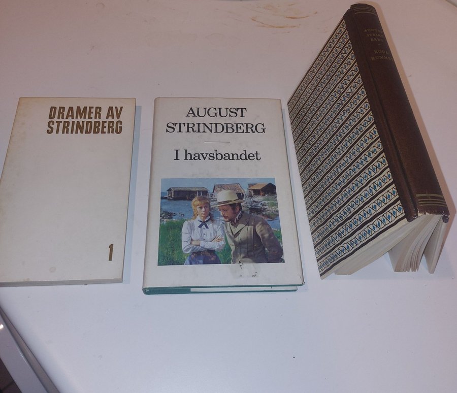 August Strindberg: Dramer, I havsbandet, Röda r.. | Köp på Tradera ...