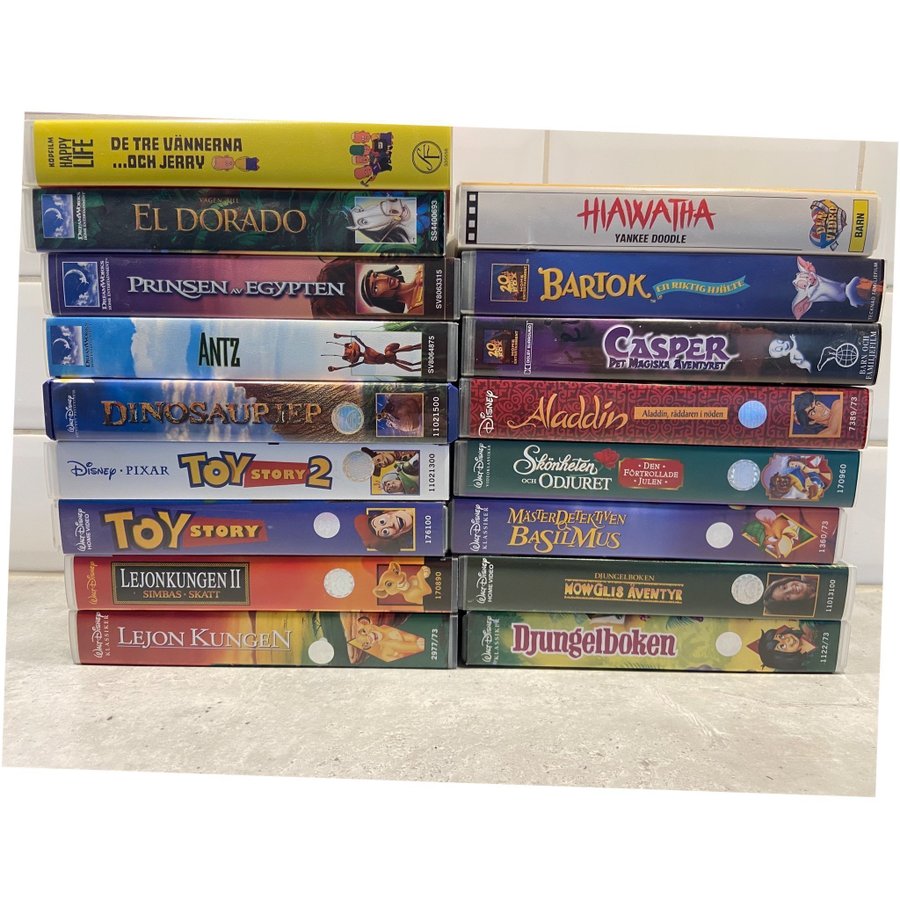 Se Produkter Som Liknar Samling Av Barn Vhs Filmer På Tradera
